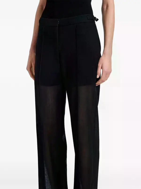Proenza Schouler Sheer Wool Straight Leg Trousers