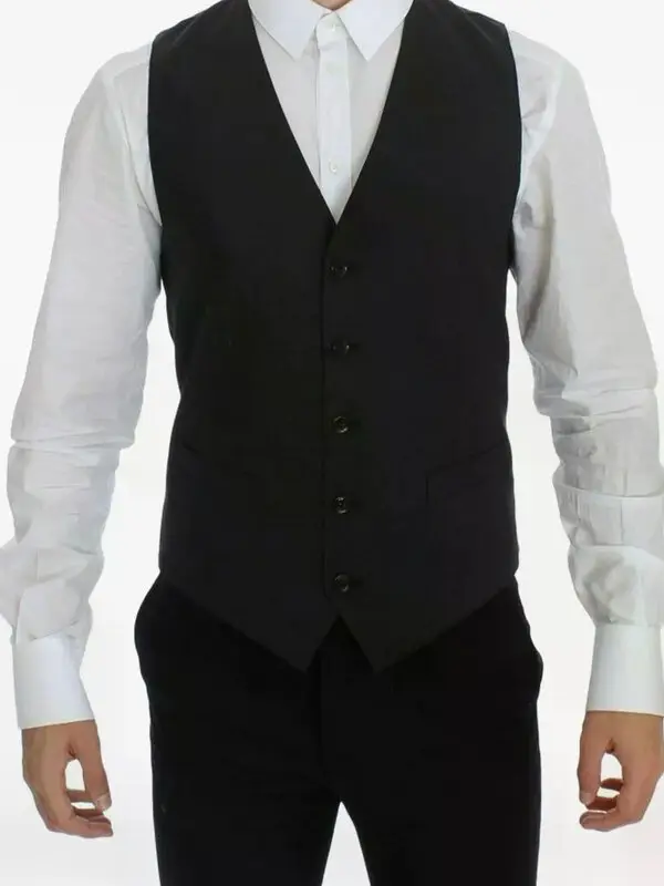 Dolce & Gabbana Pointed-hem V-neck Waistcoat