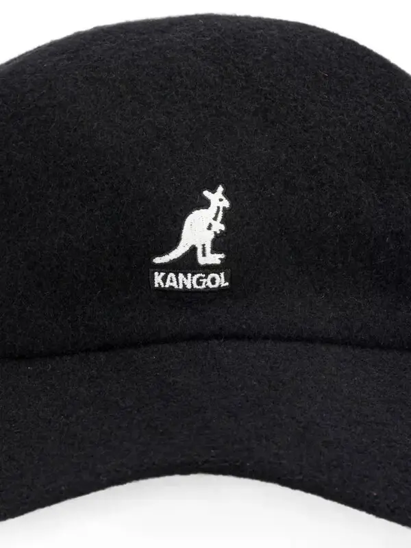KANGOL Logo Patch Baseball Cap - Black