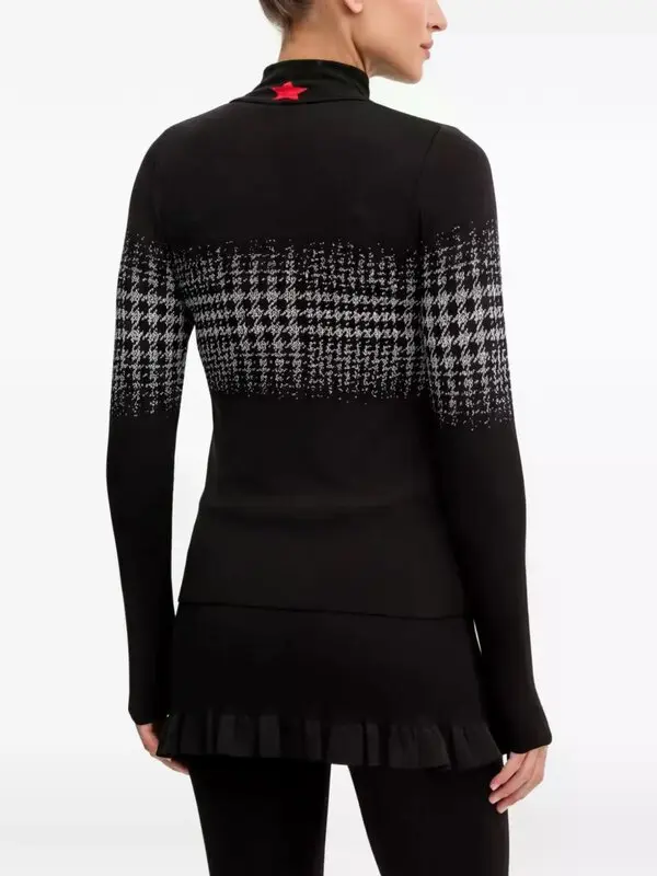 NEWLAND Zipped Ski Top With Graphic Print