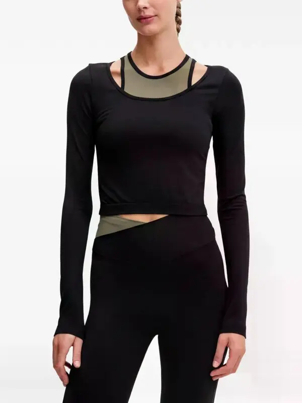 P.E Nation Sutton Long Sleeve Cropped Top
