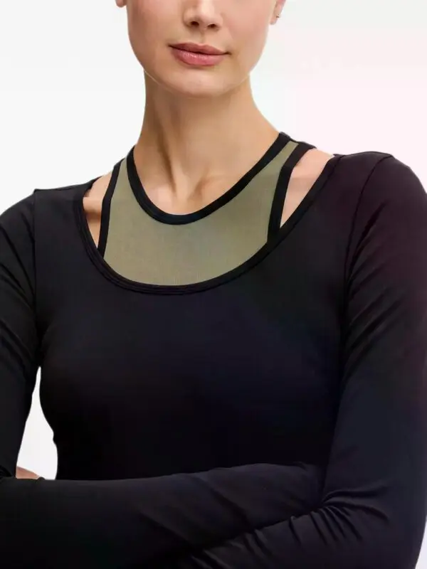 P.E Nation Sutton Long Sleeve Cropped Top