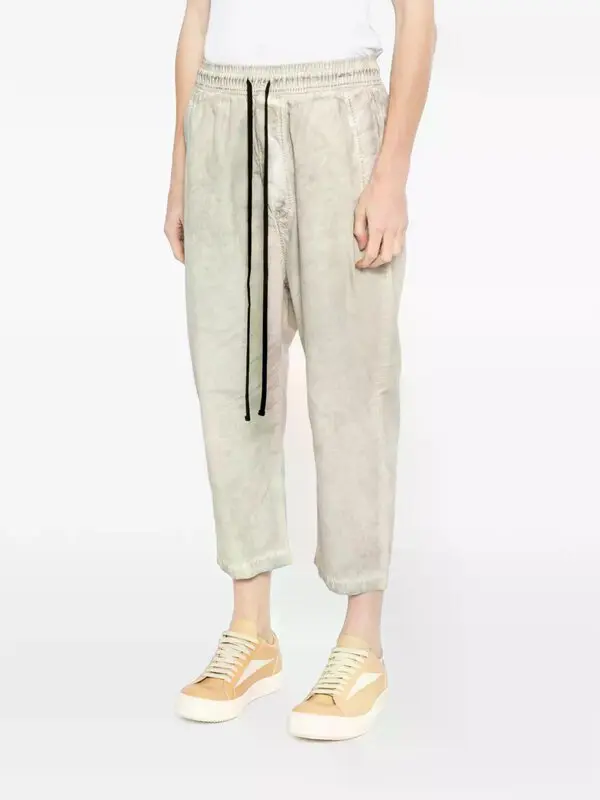 THOM KROM Drawstring-waist Cropped Trousers