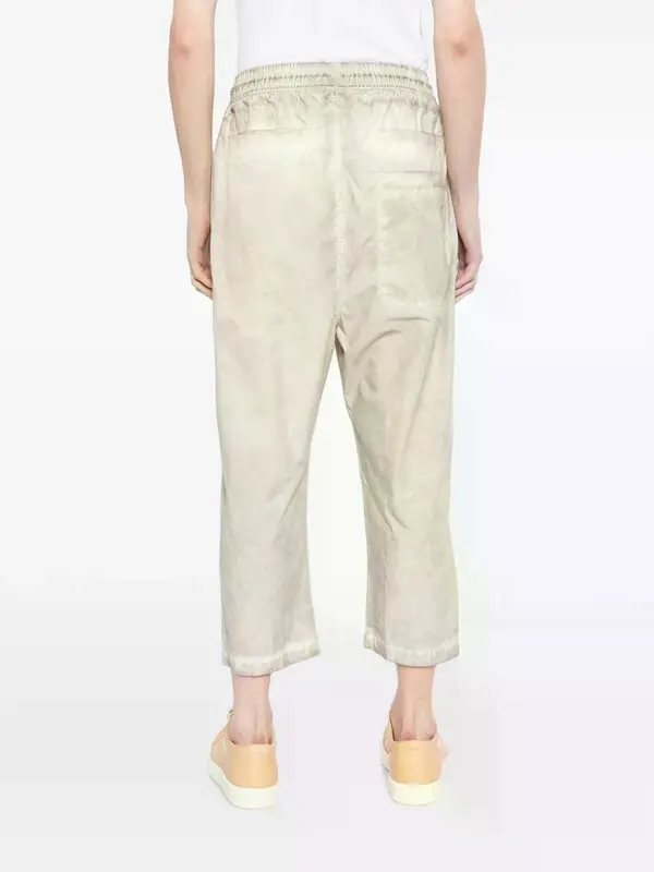THOM KROM Drawstring-waist Cropped Trousers