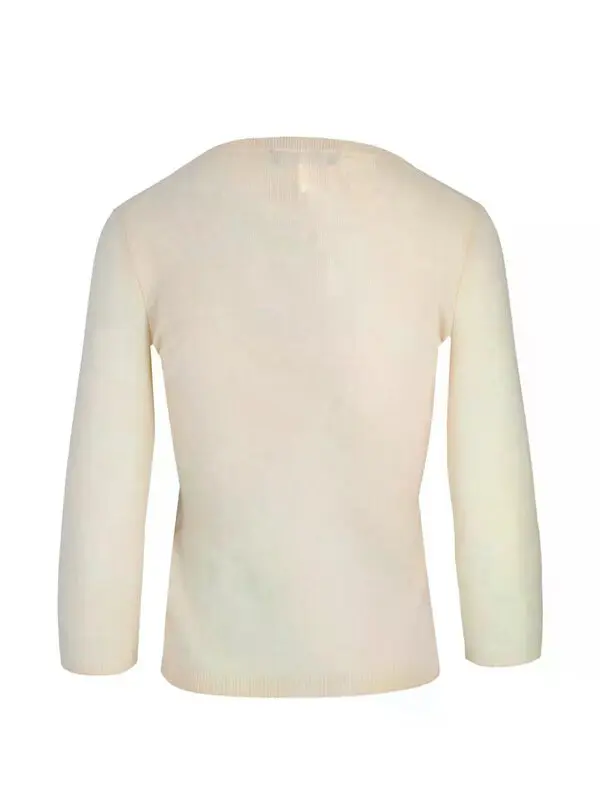 LA ROSE Fine-knit Three-quarter Sleeve Sweater