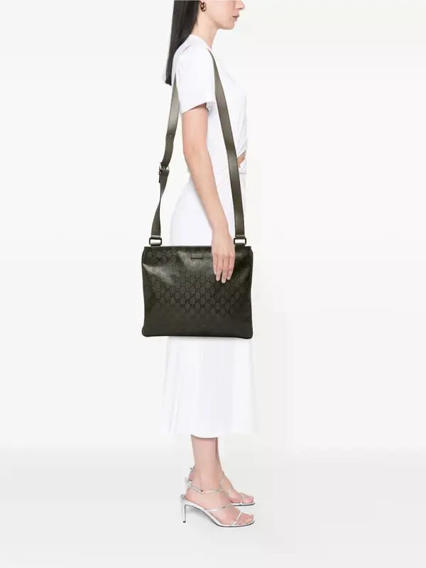 Gucci Gg Imprime Crossbody Bag - Brown