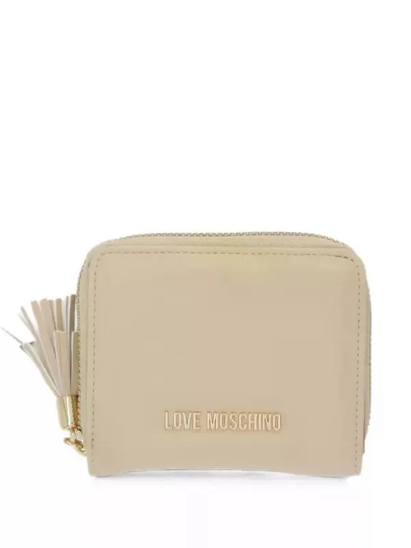 Moschino Tassel Zip Wallet - Neutrals