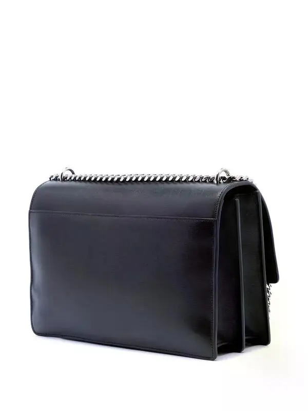 Saint Laurent Large Calfskin Monogram Sunset Crossbody Bag - Black