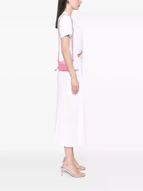 Bottega Veneta Intrecciato Loop Camera Bag - Pink