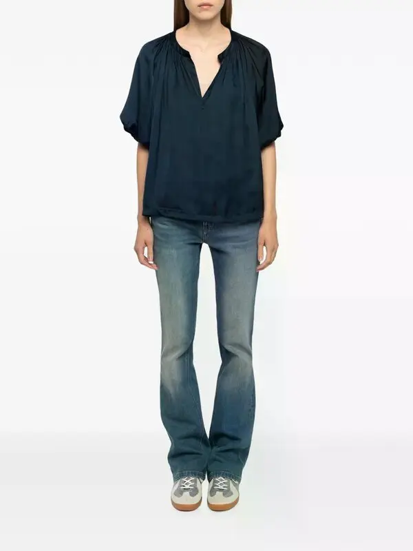 Zadig&Voltaire Teko Satin Blouse - Blue