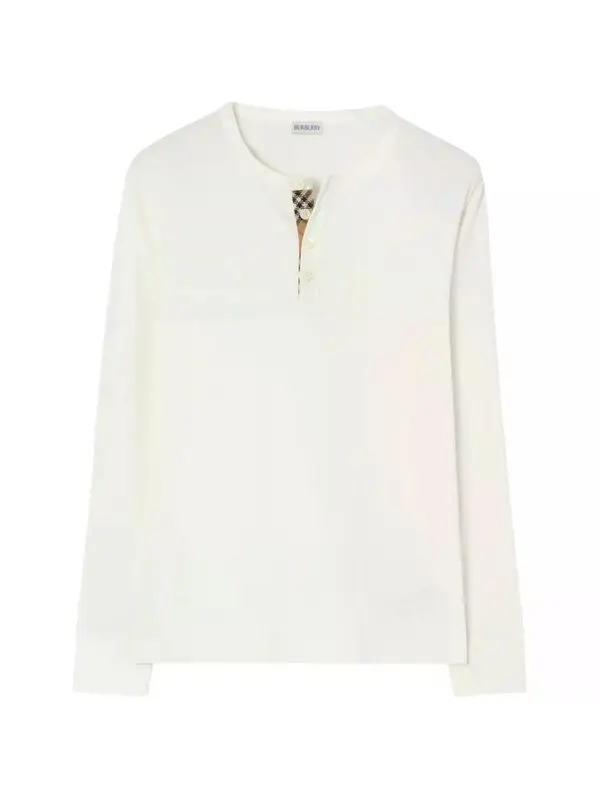 Burberry Long-sleeve Cotton Top