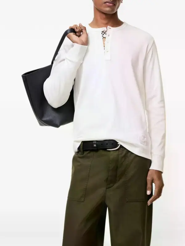 Burberry Long-sleeve Cotton Top