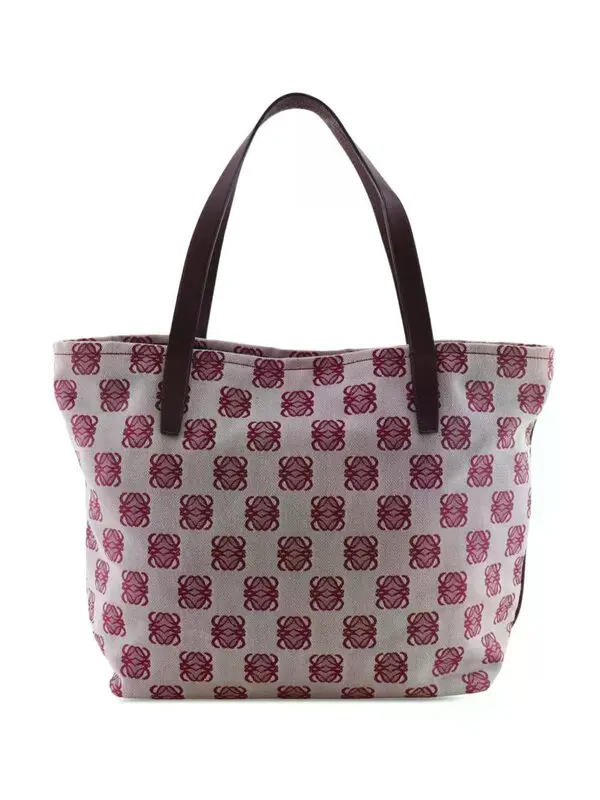 Loewe Anagram Canvas Tote Bag - Pink