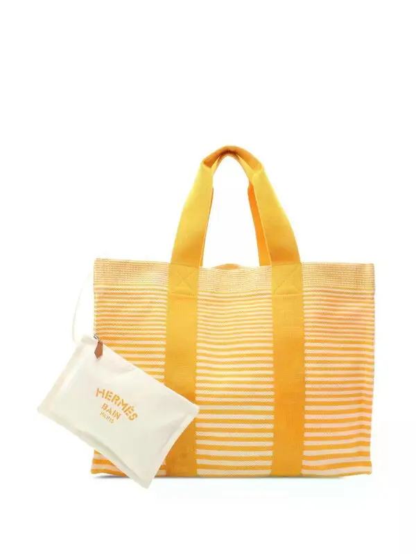 Hermès Toile Cabasdere Tote Bag