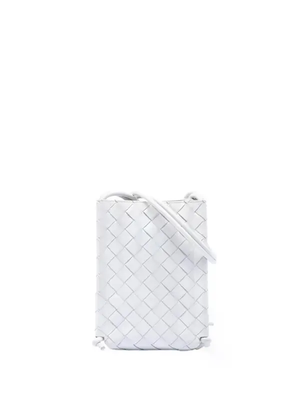 Bottega Veneta Woven Nappa Leather Crossbody Bag - White