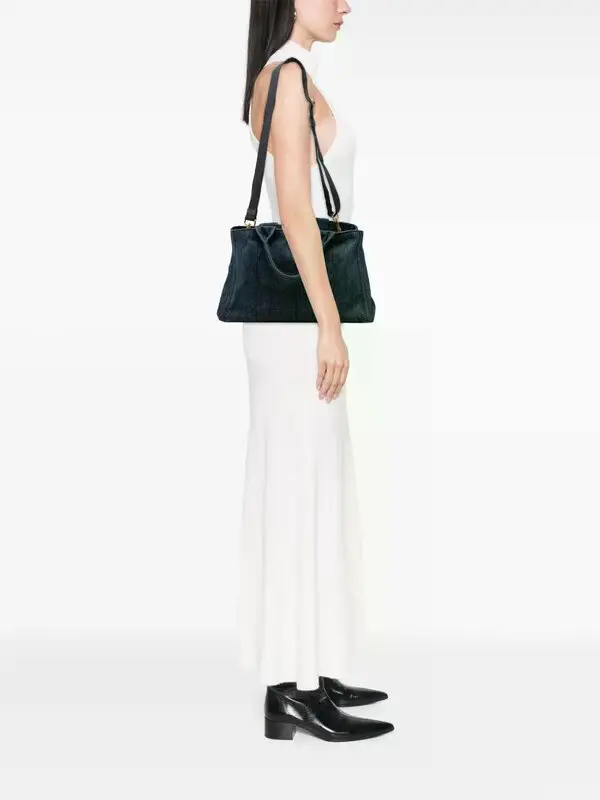 Prada Denim Satchel - Blue