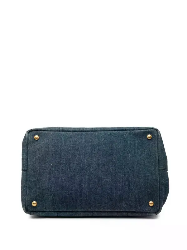 Prada Denim Satchel - Blue
