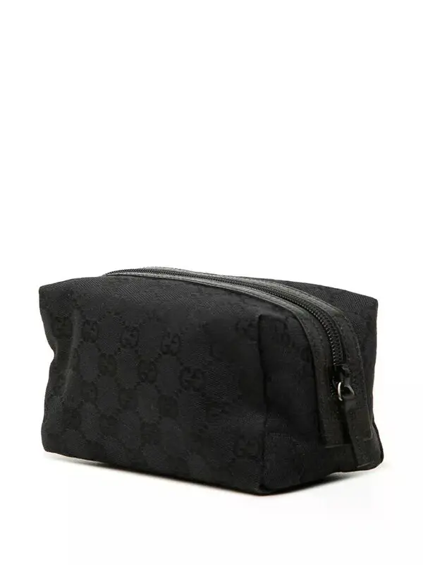 Gucci Gg Canvas Cosmetic Pouch - Black