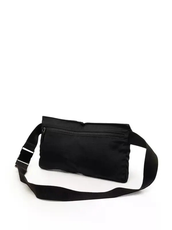Gucci Nylon Double Pocket Belt Bag - Black