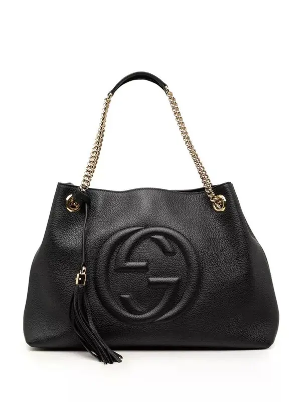 Gucci Soho Chain Tote Bag - Black