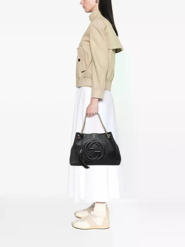 Gucci Soho Chain Tote Bag - Black