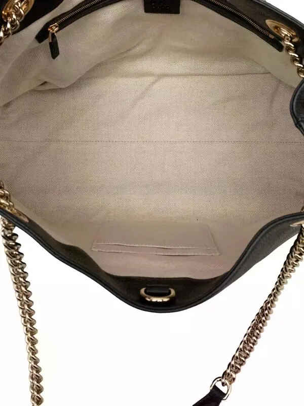 Gucci Soho Chain Tote Bag - Black