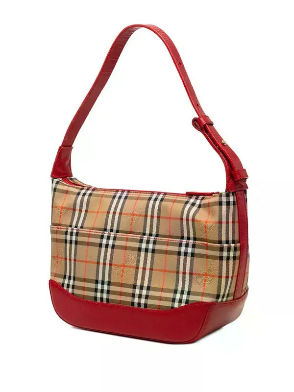 Burberry Haymarket Check Canvas Shoulder Bag