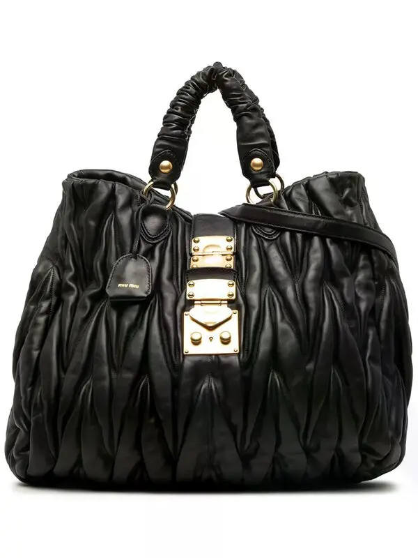 Miu Miu Matelasse Nappa Coffer Satchel