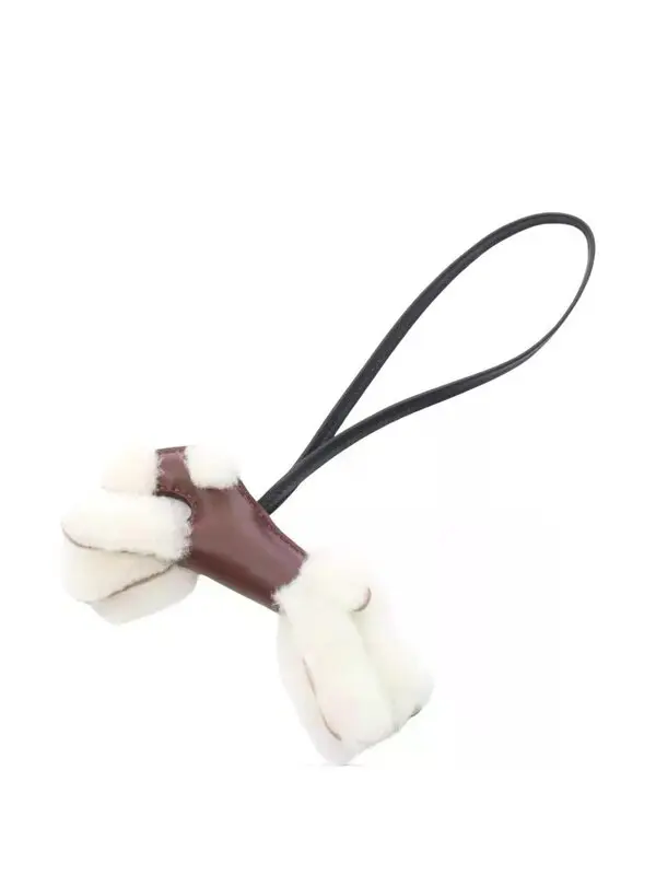 Hermès 2026 Milo Lambskin And Wool Budy Bag Charm Keychain