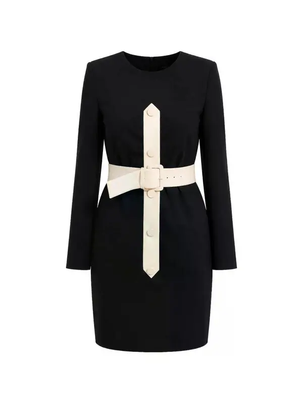 Givenchy Belted Colour-block Mini Dress