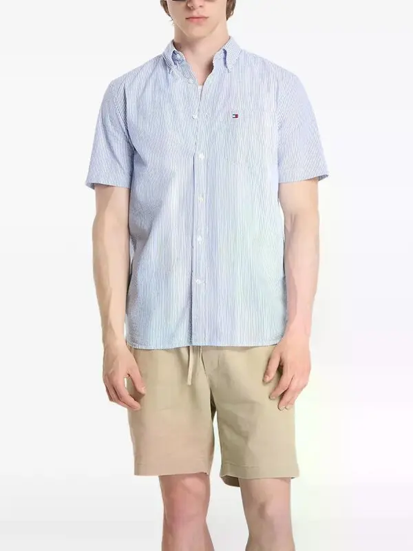 Tommy Hilfiger Vertical-stripe Short-sleeve Shirt