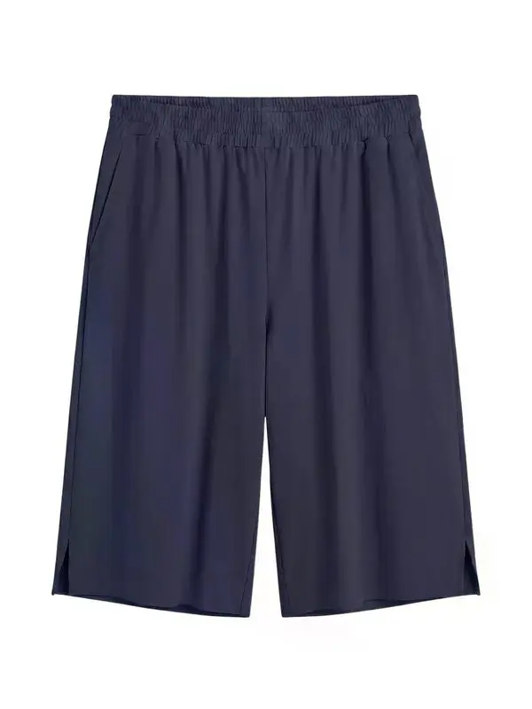 OFLAB 24002 Elasticated-waistband Side-slit Shorts