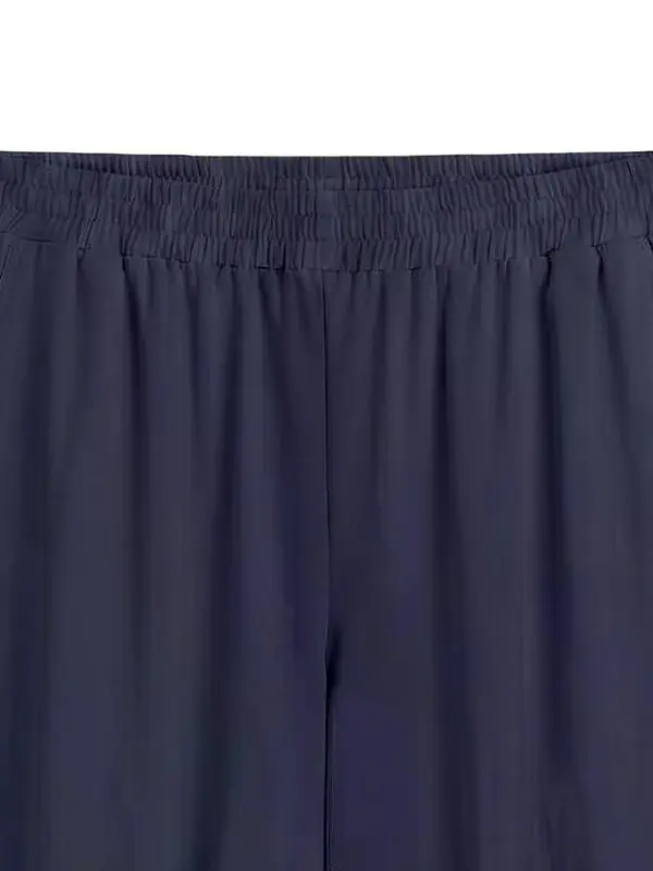 OFLAB 24002 Elasticated-waistband Side-slit Shorts