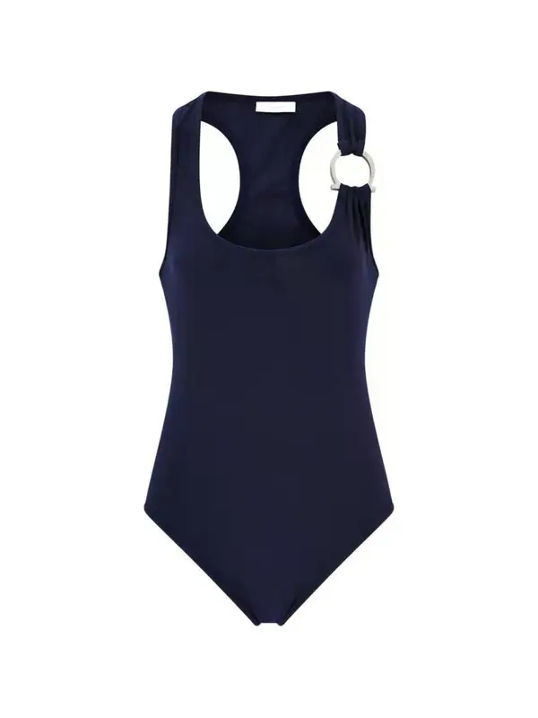 FERRAGAMO Gancini Full Swimsuit - Blue