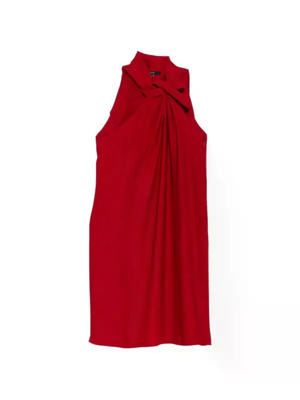 Gucci Silk Halterneck Bow Detail Dress