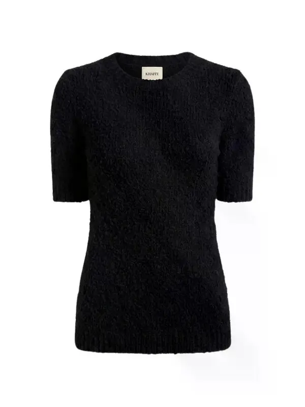 Khaite Bouclé Short-sleeve Top