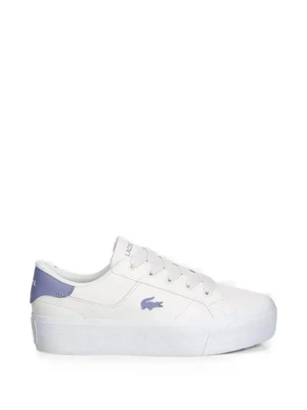 Lacoste Logo Patch Platform Sneakers - White