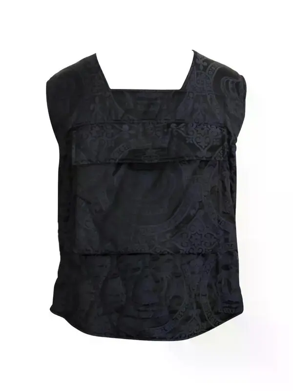 Dolce & Gabbana Paisley-embossed Quilted Gilet