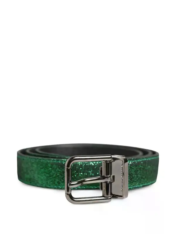 Dolce & Gabbana Glitter Effect Buckle Belt