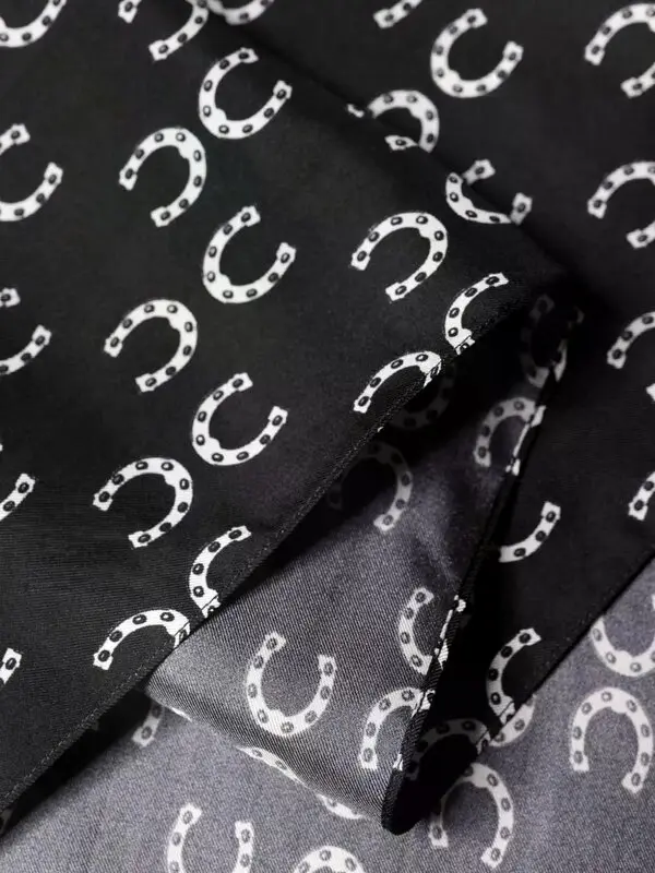 Dolce & Gabbana Horseshoe-print Silk Scarf