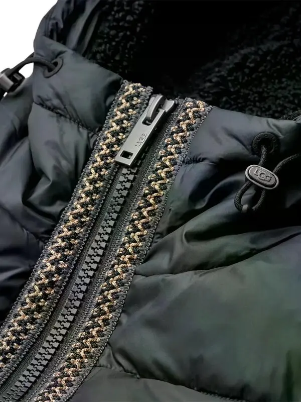 UGG Braid Padded Jacket With Drawstring Hood