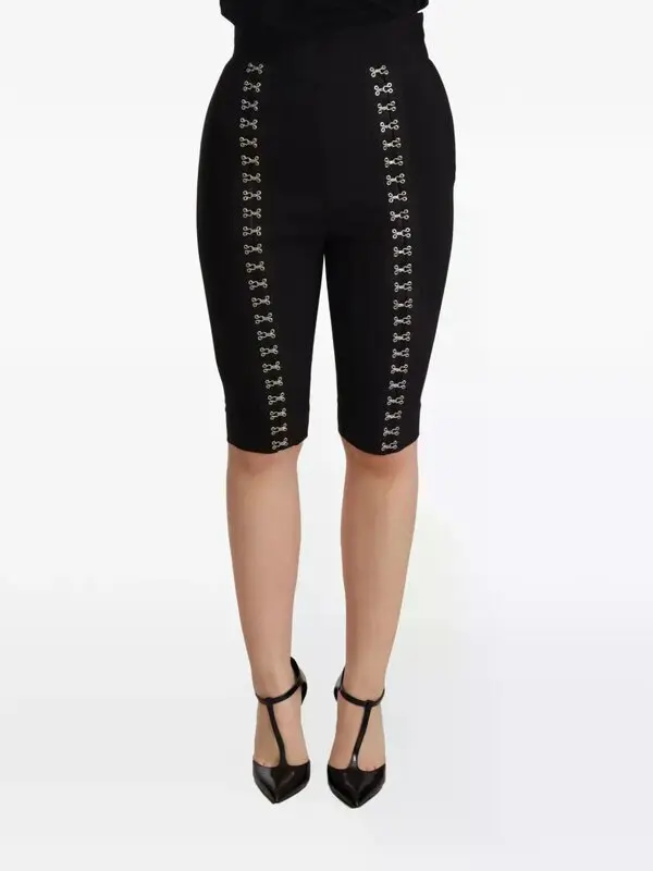 Dolce & Gabbana Hook-and-eye Slim-fit Shorts - Black