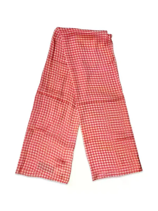 Dolce & Gabbana Check-pattern Silk Scarf