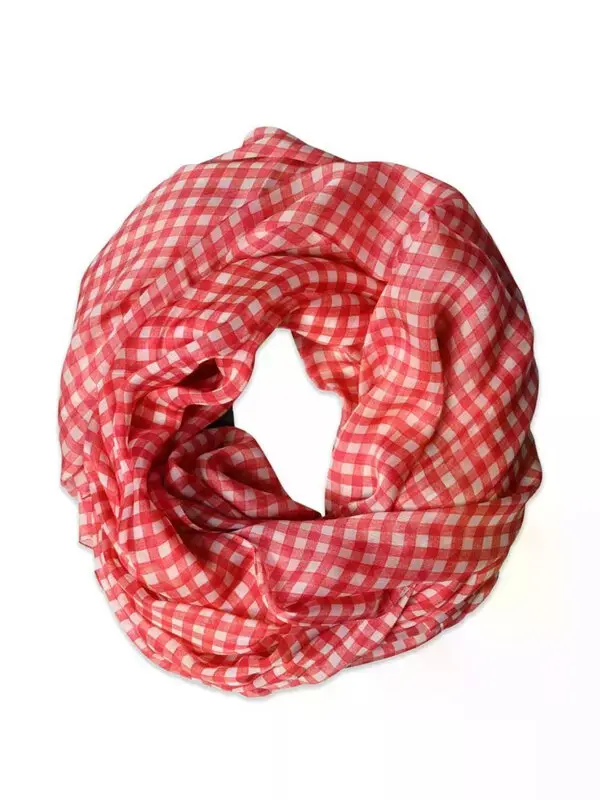 Dolce & Gabbana Check-pattern Silk Scarf