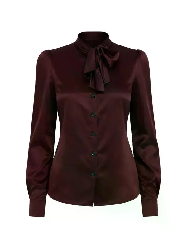 Dolce & Gabbana Silk Bow Detail Blouse