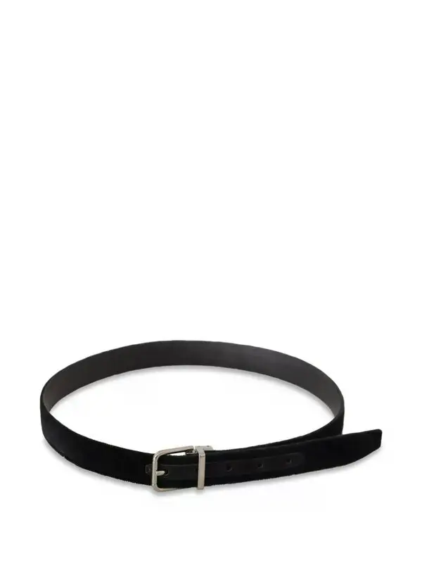 Dolce & Gabbana Velvet Logo-buckle Belt