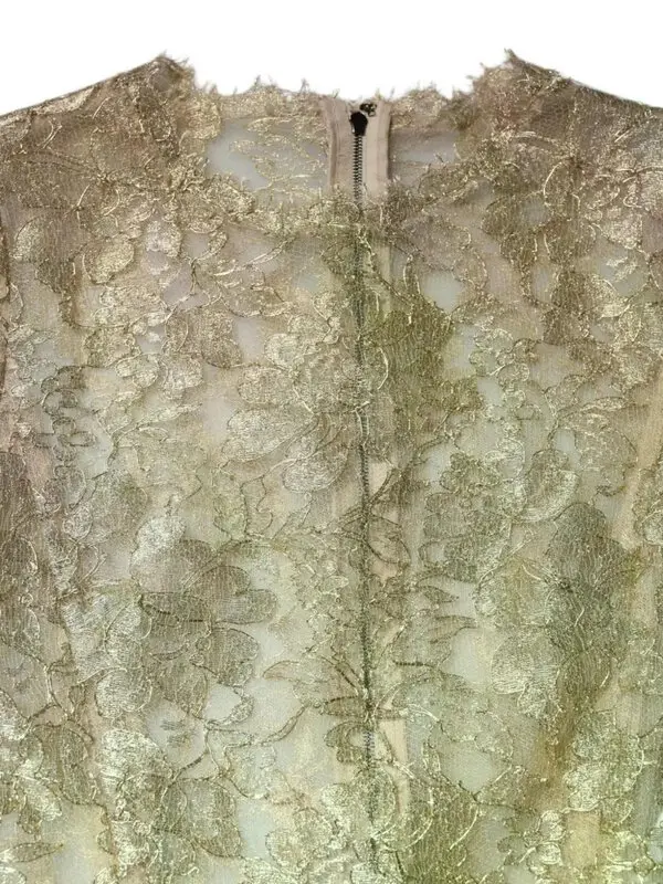 Dolce & Gabbana Floral Lace A-line Midi Dress