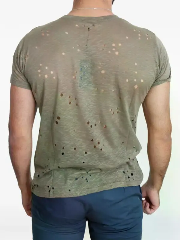 Guess Distressed Logo-print T-shirt