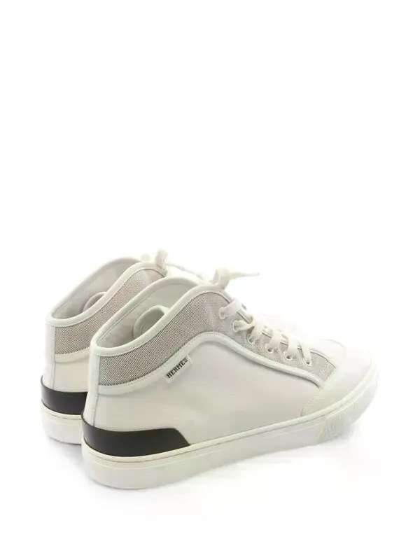 Hermès Panelled High-top Sneakers