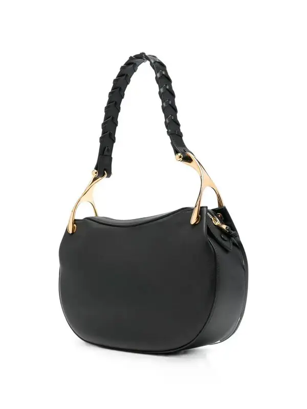 Alexander McQueen Wishbone Shoulder Bag - Black